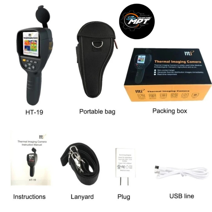 Jual Thermal Camera HTI HT-19 Imager Infrared Thermometer HT19 IR Gun ...