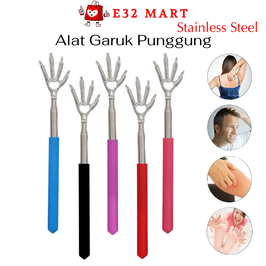 Jual E32 - Garukan Punggung Cakar Elang Teleskopik / Garukan Punggung ...