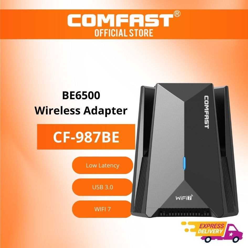 Jual USB Wifi Receiver Wireless Adapter BE6500 Wifi7 Support Comfast CF ...