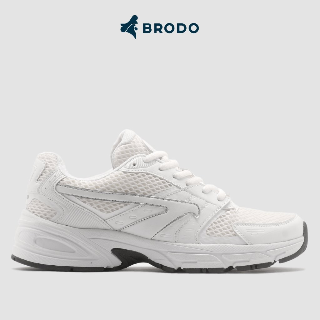 Jual BRODO - Sneakers Ace Neptune Full White | Shopee Indonesia