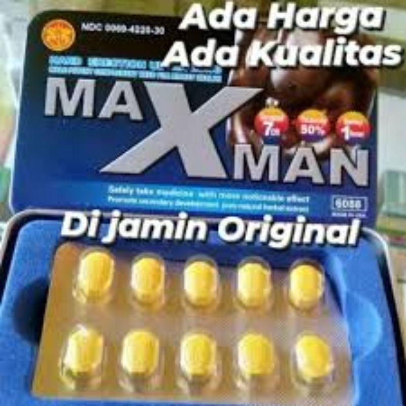 Jual OFFICIAL STORE MAXMAN MAX MAN ASLI ORIGINAL IMPORT USA OBAT PRIA ...