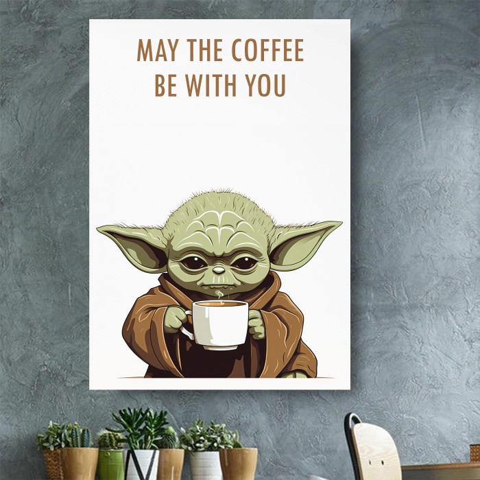 Jual Poster COFFEE Frame Poster kopi hiasan dinding cafe Star Wars Jedi ...