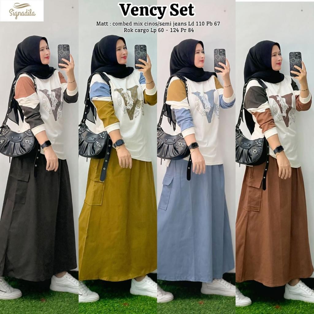 Jual 1711 VENCY SET by SIGNADiLa // ONESTUFF | Shopee Indonesia