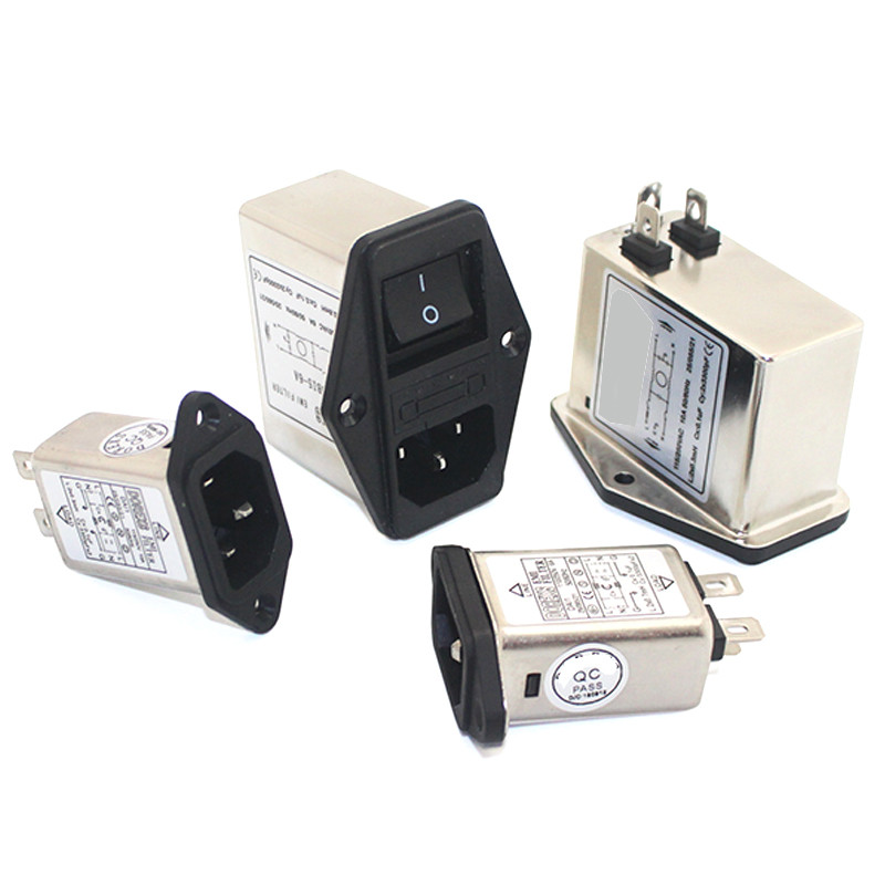 Jual Black IEC320 C13 C14 EMI Anti-interference Fused Filter Socket 3A ...