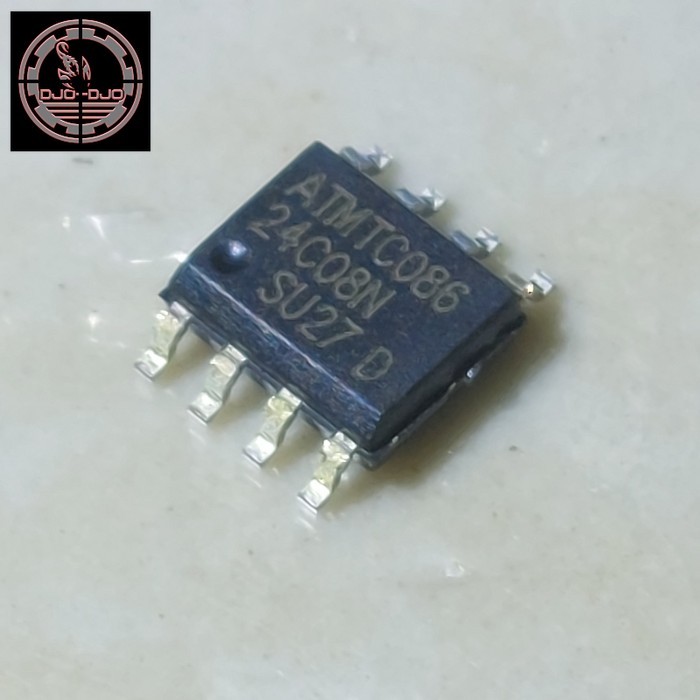 Jual 24C08N Sop-8 SMD ATMEL AT24C08 AT24C08N 24C08 IC I2C Serial EEPROM Memory 8K 10SU-2.7 5V ...