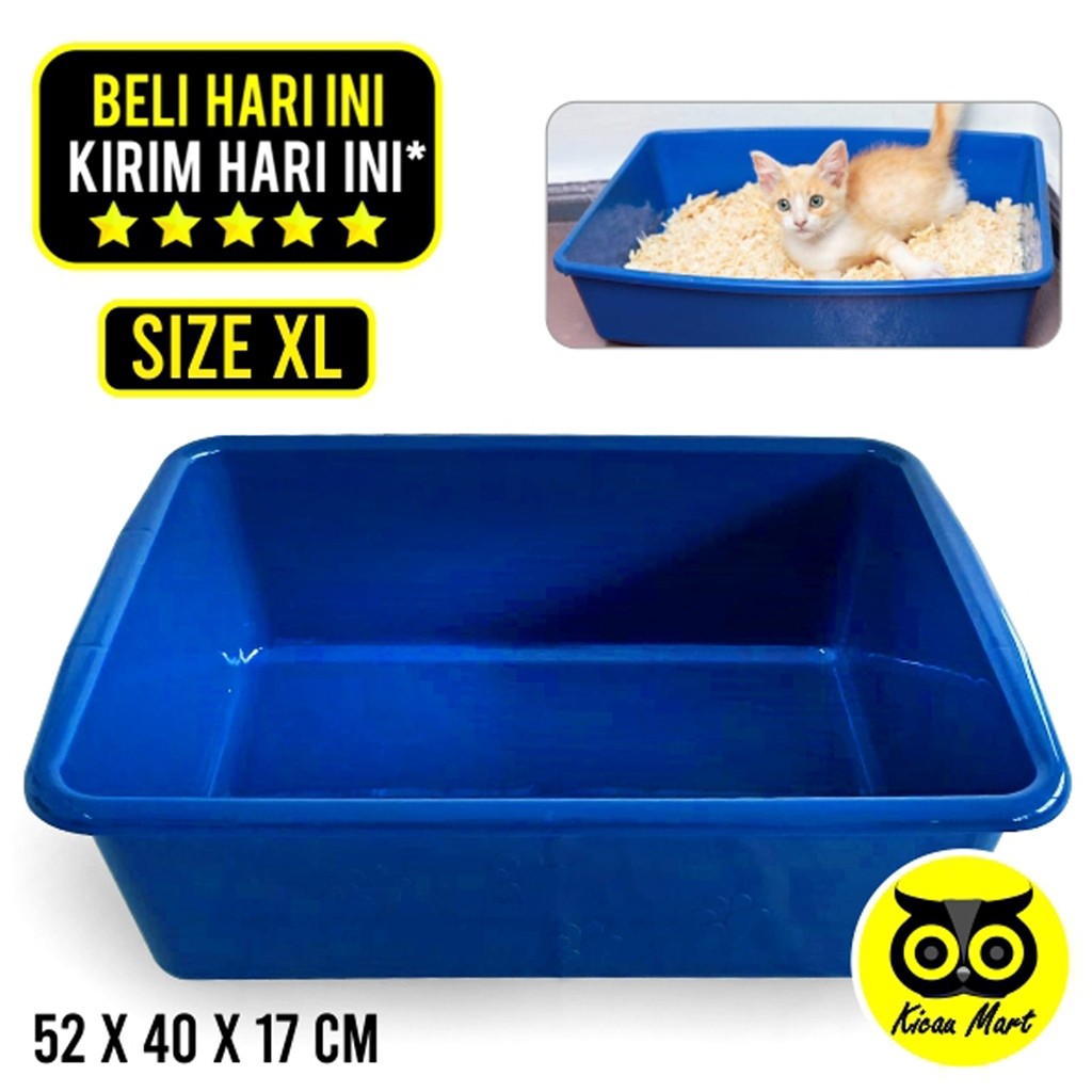 Jual KICAU MART Cat Litter Box Bak Baskom Pasir Kucing Size Jumbo Xl ...