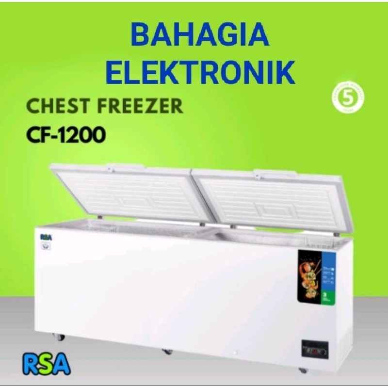 Jual RSA CF-1200 CHEST FREEZER KAPASITAS BESAR DOUBLE COMPRESSOR ...