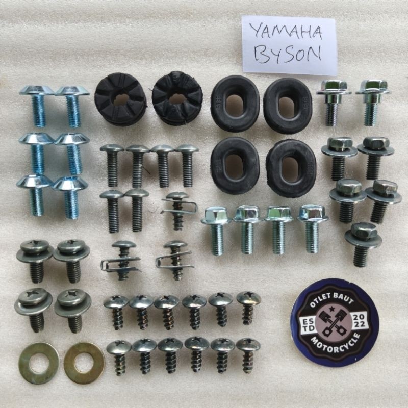 Jual Baut Scrup Yamaha Byson Fullbody Baut Motor Lengkap | Shopee Indonesia