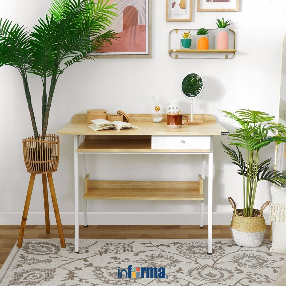 Jual Informa Gallant Meja Kantor - Putih Office Table Furnitur Kantor ...