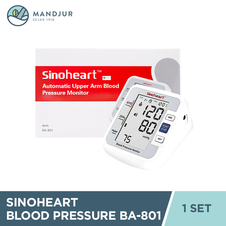 Jual Sinoheart Automatic Upper Arm Blood Pressure Monitor BA-801 ...