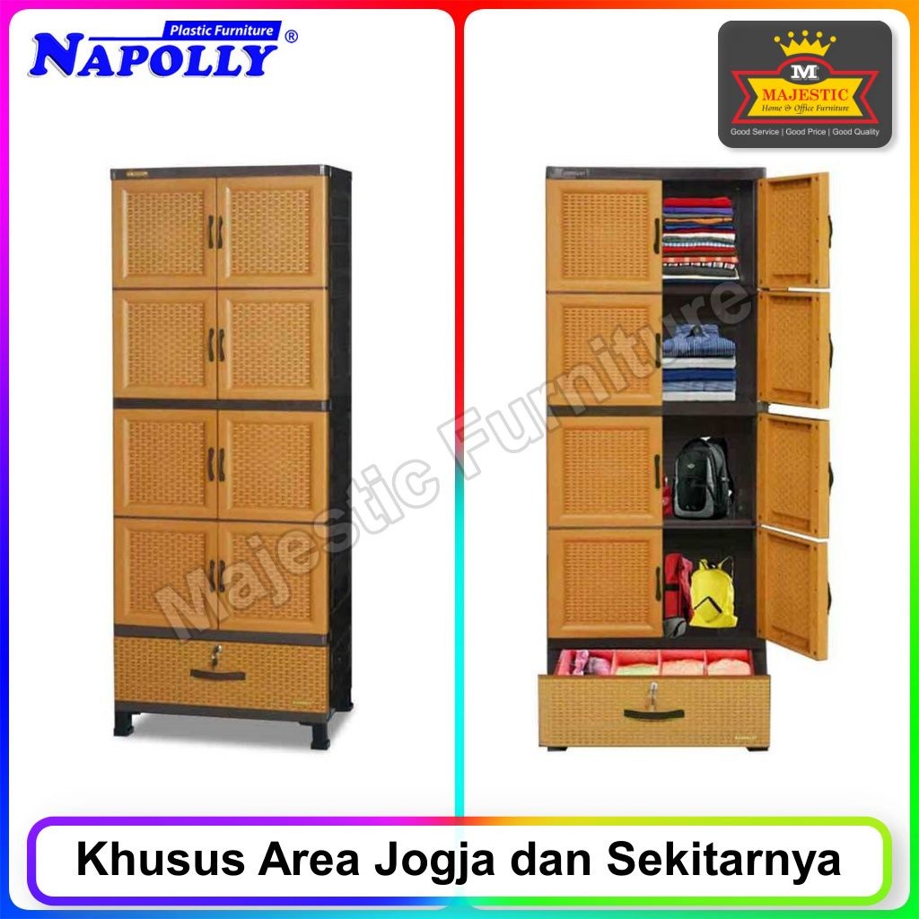 Jual Lemari Plastik Napolly CABRO MU 48 1D (Jogja) | Shopee Indonesia