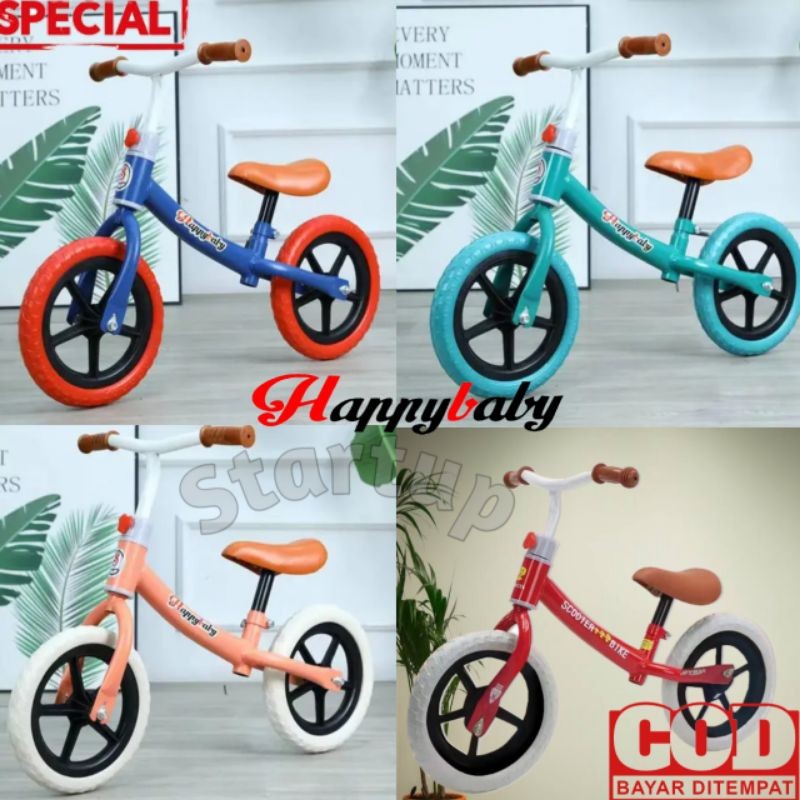 Jual Sepeda Anak Roda 2 / Balance Bike / Sepeda Anak Roda 3 Murah Happy ...
