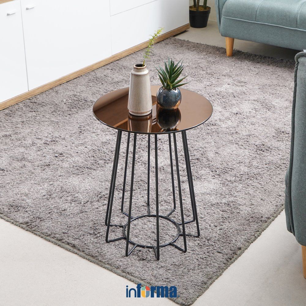 Jual Informa Casia Meja Sisi - Bronze End Table Meja Kecil Aesthetic ...