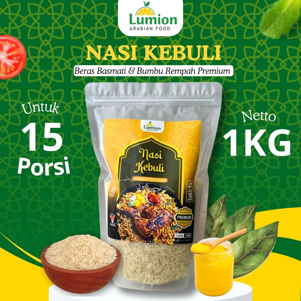 Jual Nasi KEBULI Lumion PORSI 15 Orang Beras Basmati 1kg Rempah Bumbu ...