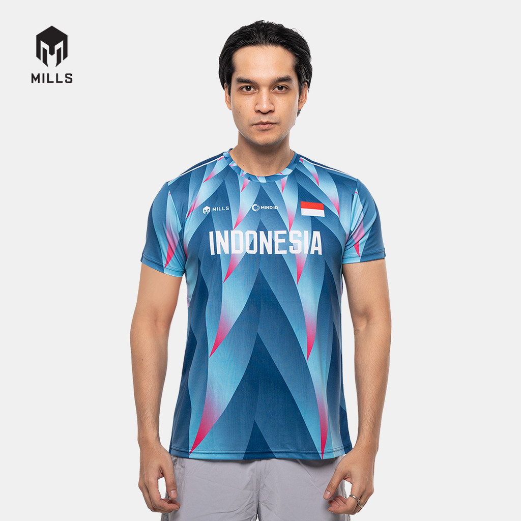 Jual MILLS PASI TRAINING RUNNING T-SHIRT MEN BLUE 00100053 | Shopee ...
