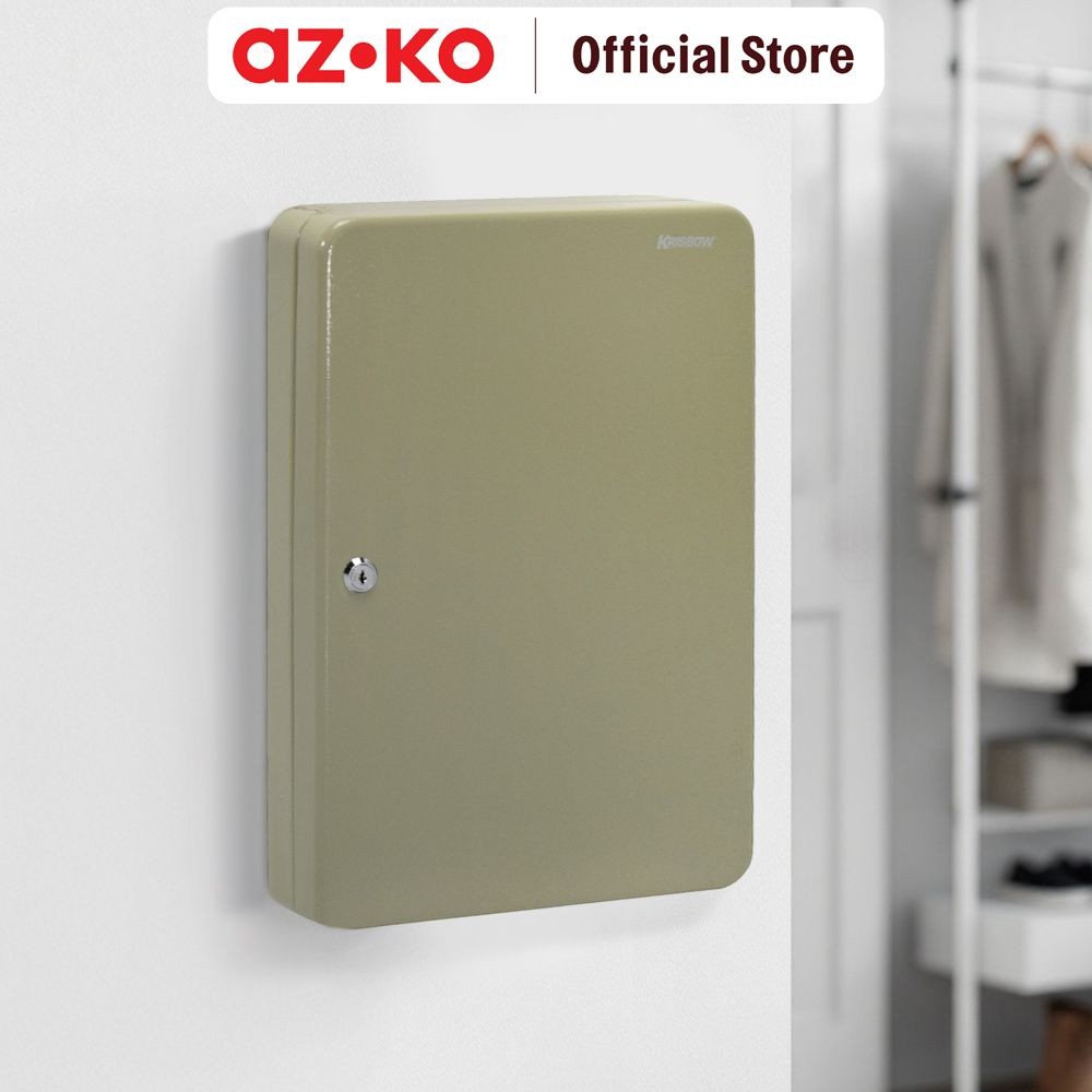 Jual AZKO Krisbow Kotak Kunci Berdaya Tampung 100 Kunci - Krem Tempat ...