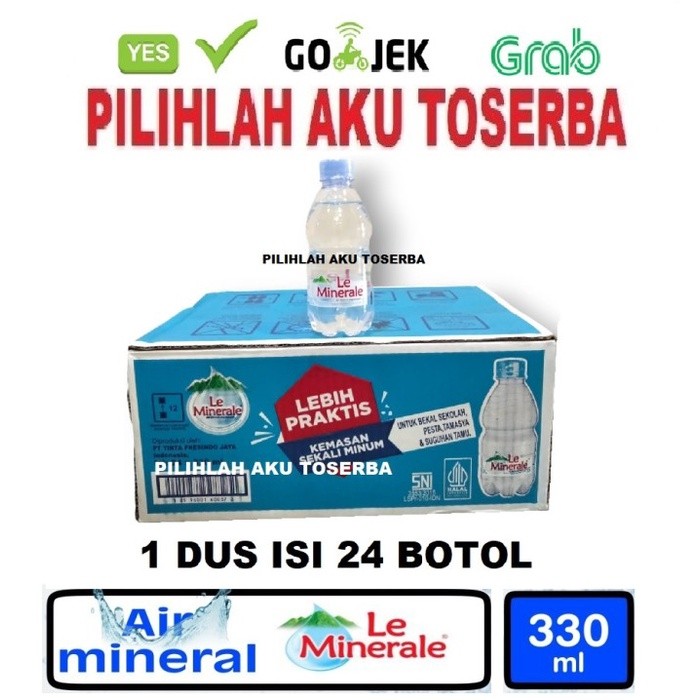 Jual Le Minerale Air Mineral Botol Mini Pet 330 ml - (HARGA 1 DUS ISI 24) | Shopee Indonesia