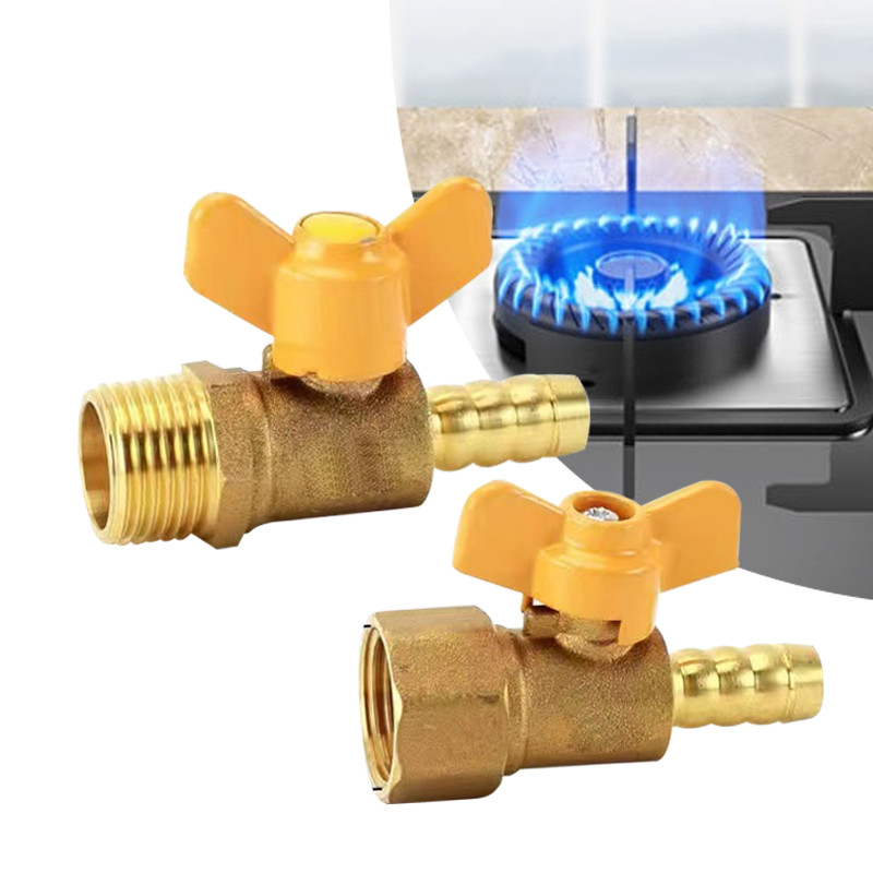 Jual Kran Gas 1/2 Inch Stop - Katup Gas Drat Dalam Drat Luar, Pipa ...