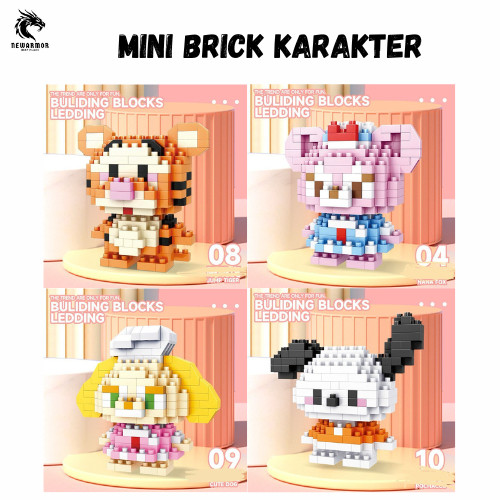 Jual Mini Brick Karakter / Balok Susun Mini / Mainan Mini Brick ...