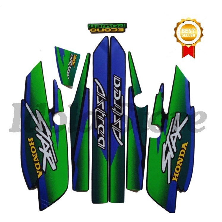 Jual Stiker Sticker Striping Honda Astrea Star 1996 Hijau List Stiker ...