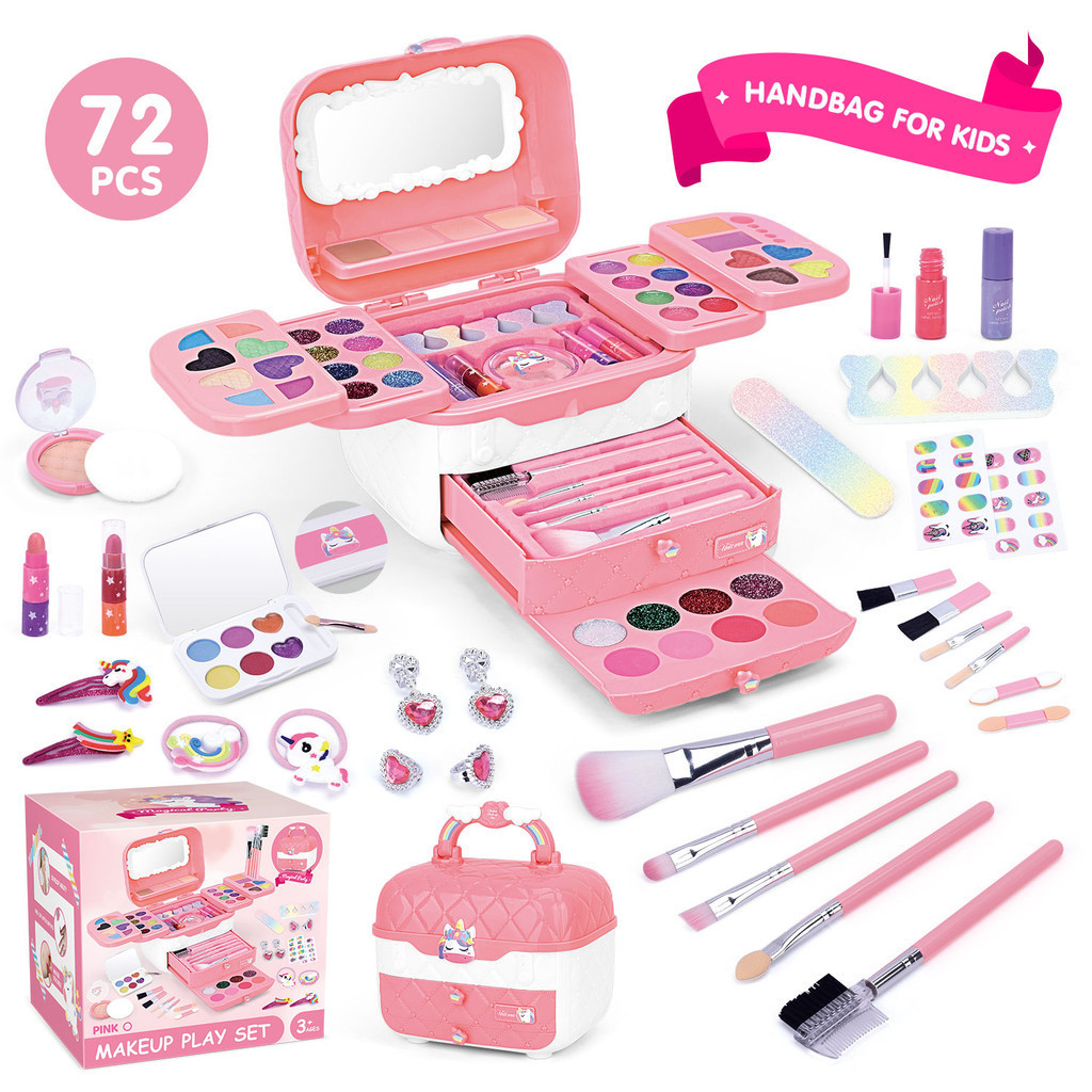 Jual 【READY】72PCS Children pretend plays make up kit set mainan make up ...