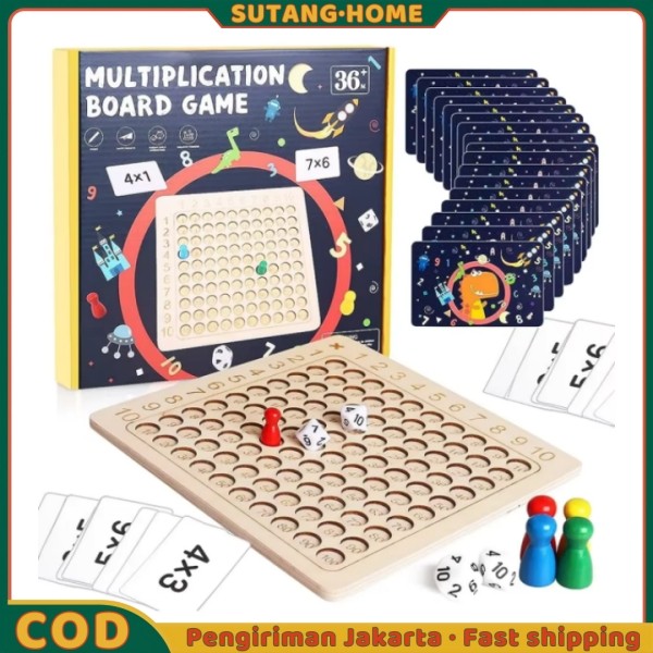 Jual 【SUTANG】Mainan edukasi Montessori Multiplication Board Game Math ...