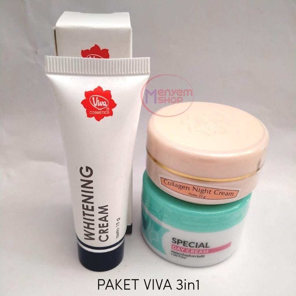 Jual Paket whitening viva 3in1 ( Special day cream, whitening cream ...