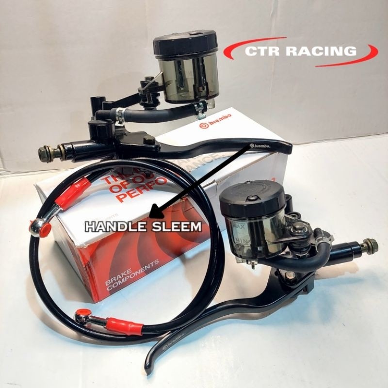 Jual promo paket master rem brembo 2 tabung big smoke plus slang rem ...