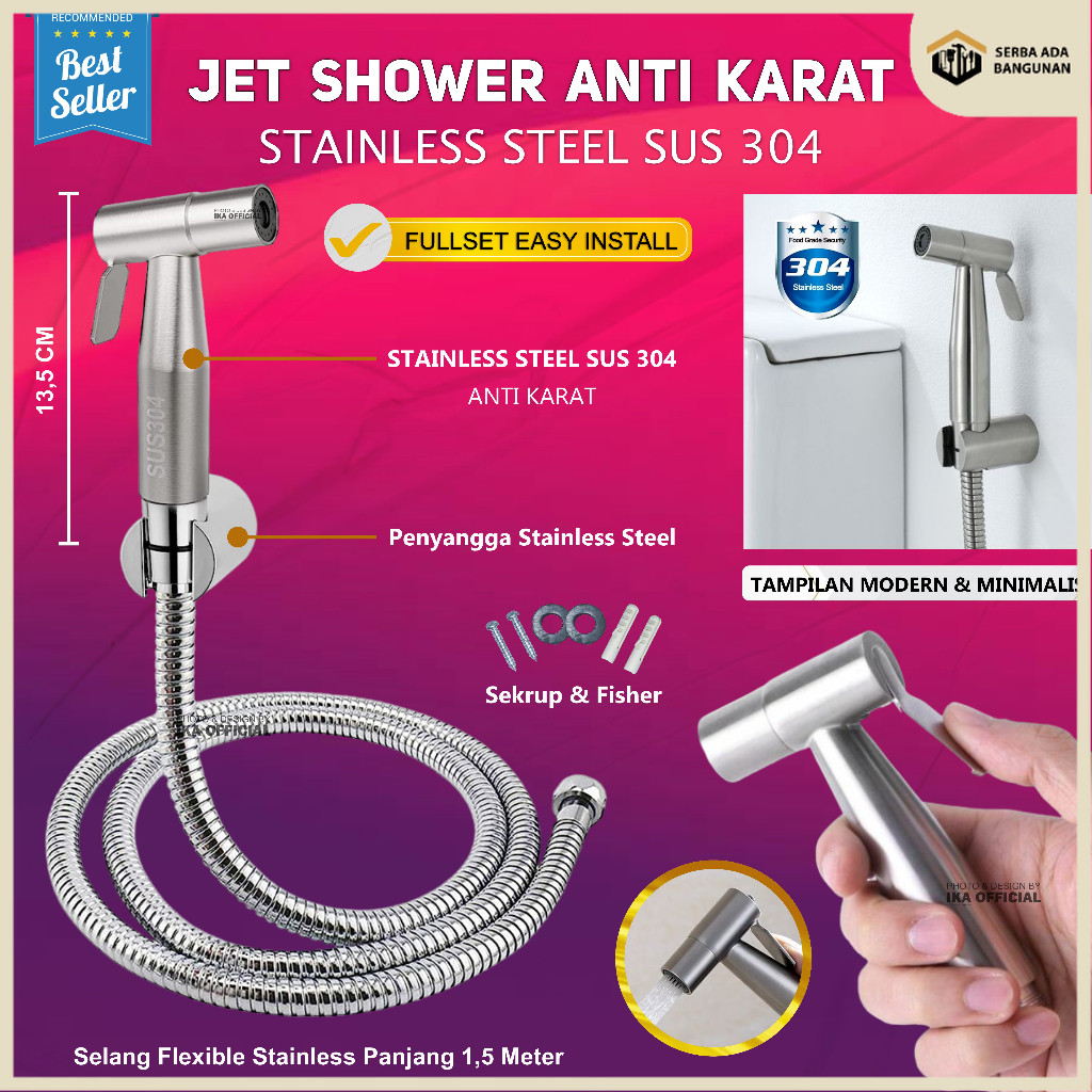 Jual SAB Jet Shower Kloset Toilet Closet Wasser Cebok WC Semprotan ...