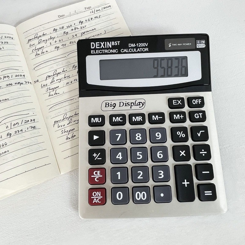 Jual Desktop Calculator Kalkulator Akuntansi 12 Digit / Kalkulator ...
