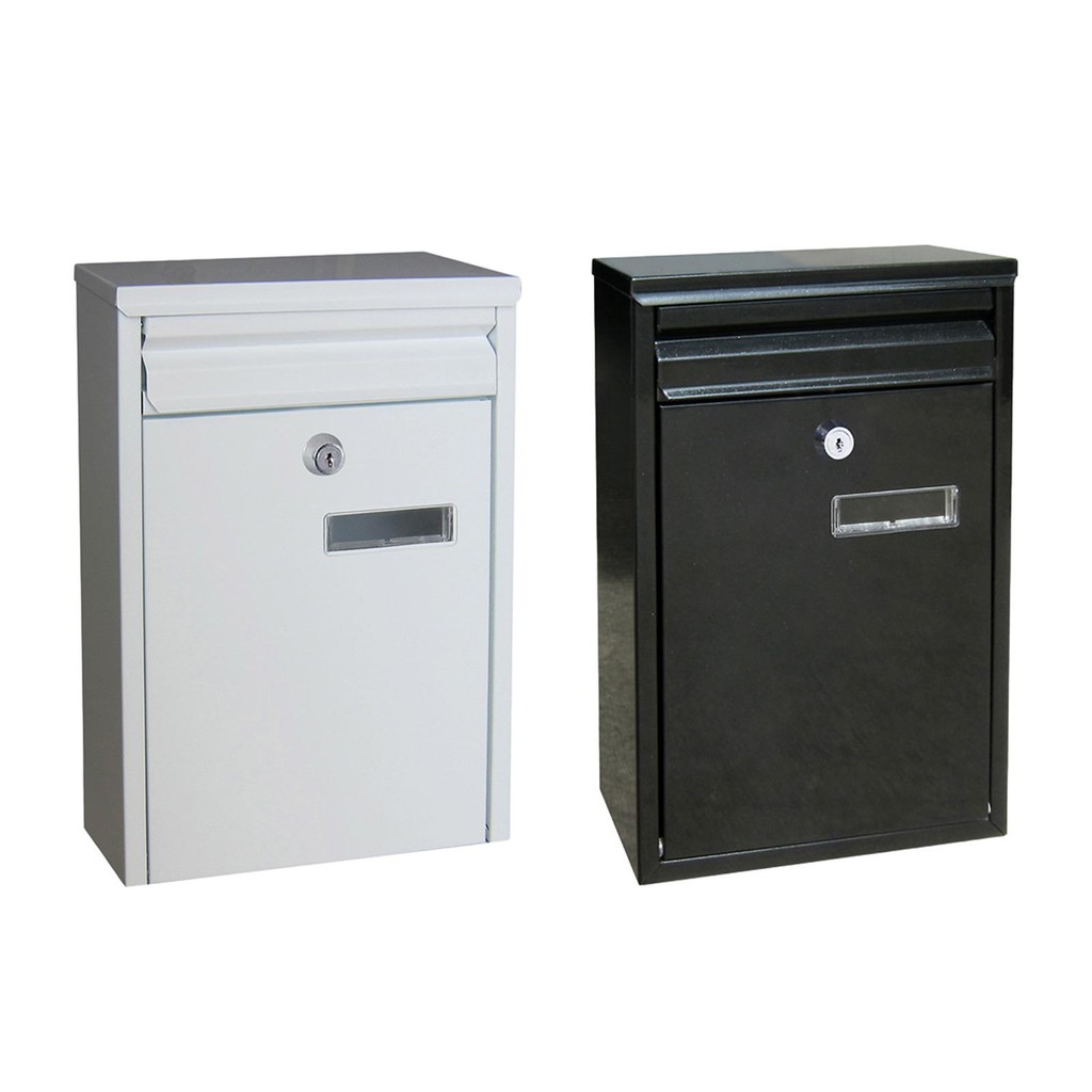 Jual Wall Mounted Mailbox Rainproof with Keys Letterbox Security Key ...
