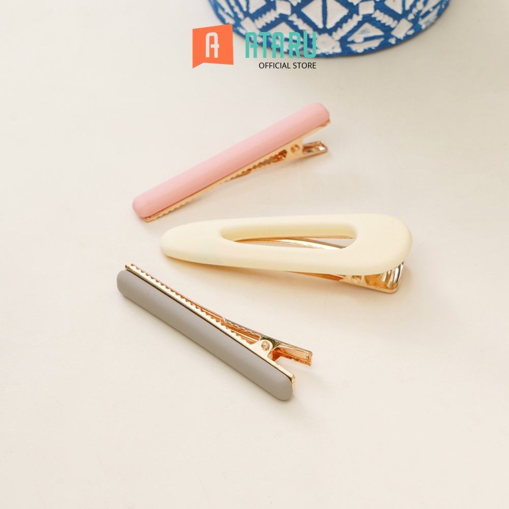 Jual Ataru Fashion Set 3 Pcs Jepitan Rambut Medium - Putih/Cokelat ...