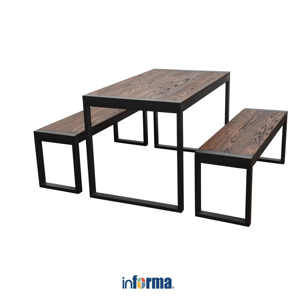 Jual Informa Madea Set Meja & Bangku Teras - Cokelat Balcony Table ...