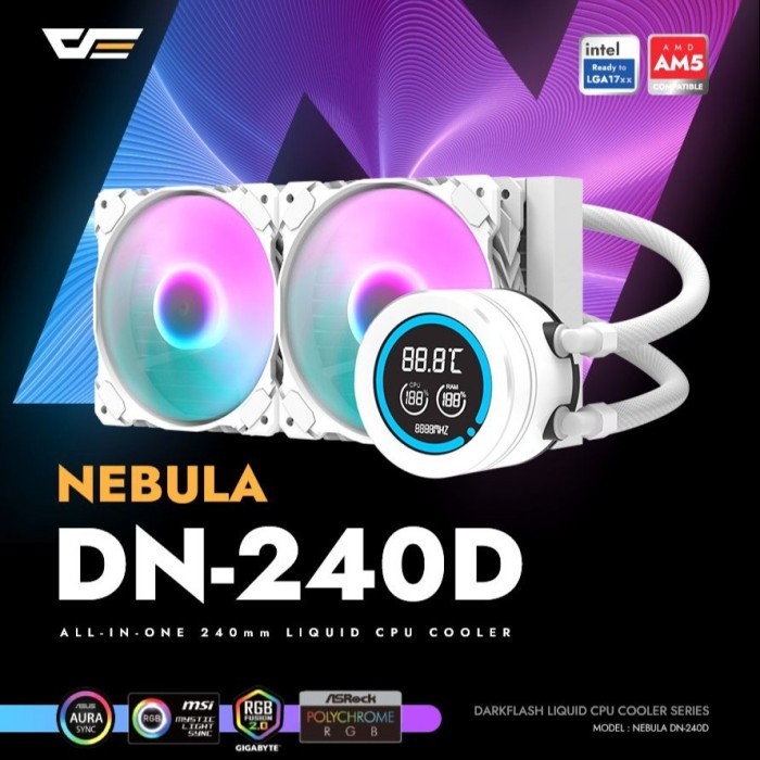 Jual DarkFlash NEBULA DN240D DIGITAL / DN 240D DIGITAL ARGB 240mm AIO ...