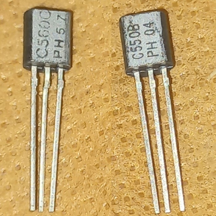 Jual 1 set transistor BC550 BC560 ORIGINAL PHILIPS TR C550 C560 BC 550 ...