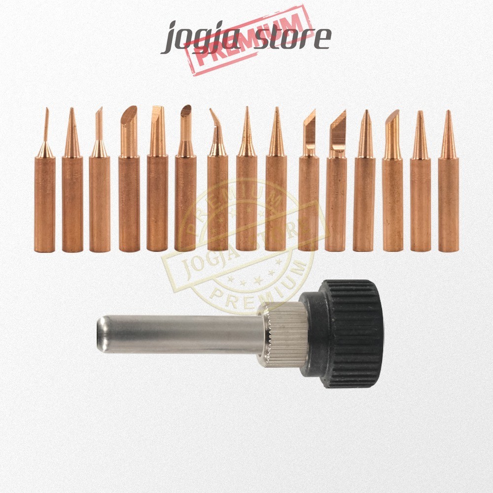 Jual 15 Pcs Mata Solder 900M-T Tip Head Tembaga for 936 936A 938 969 8586 Soldering Kit Bahan ...