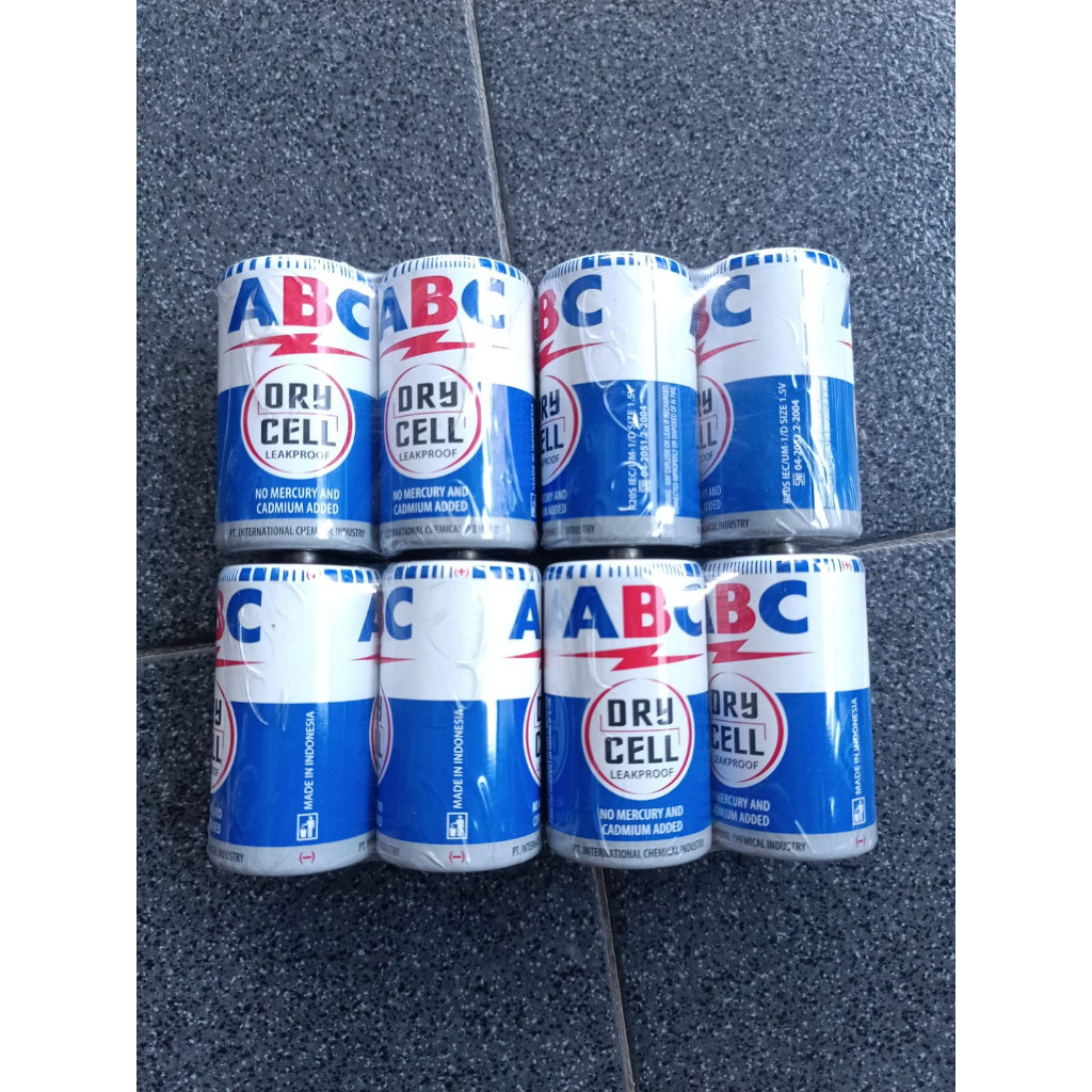 Jual BATERAI BESAR BIRU R20 MEREK ABC 1 PAK ISI 2 PCS | Shopee Indonesia