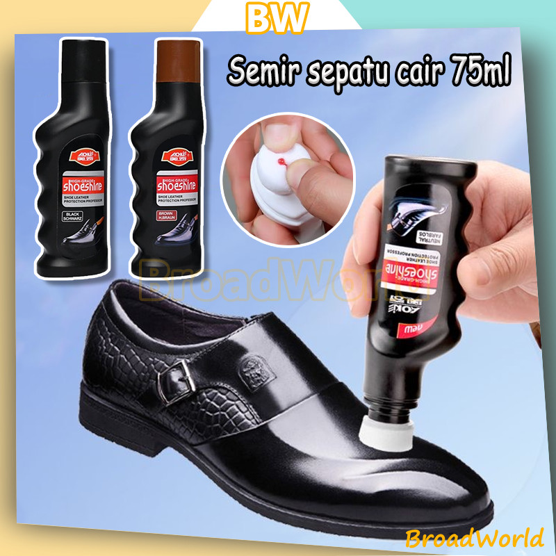 Jual Semir Sepatu Cair 75ml /Liquid Shoe Polish Premium | Shopee Indonesia