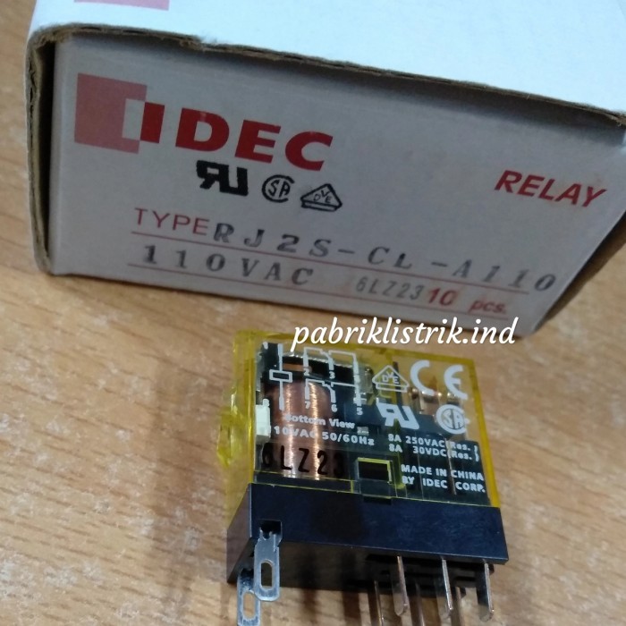 Jual TK99 Relay RJ2S CL A110 AC 110V idec original persamaan G2R 2SN ...
