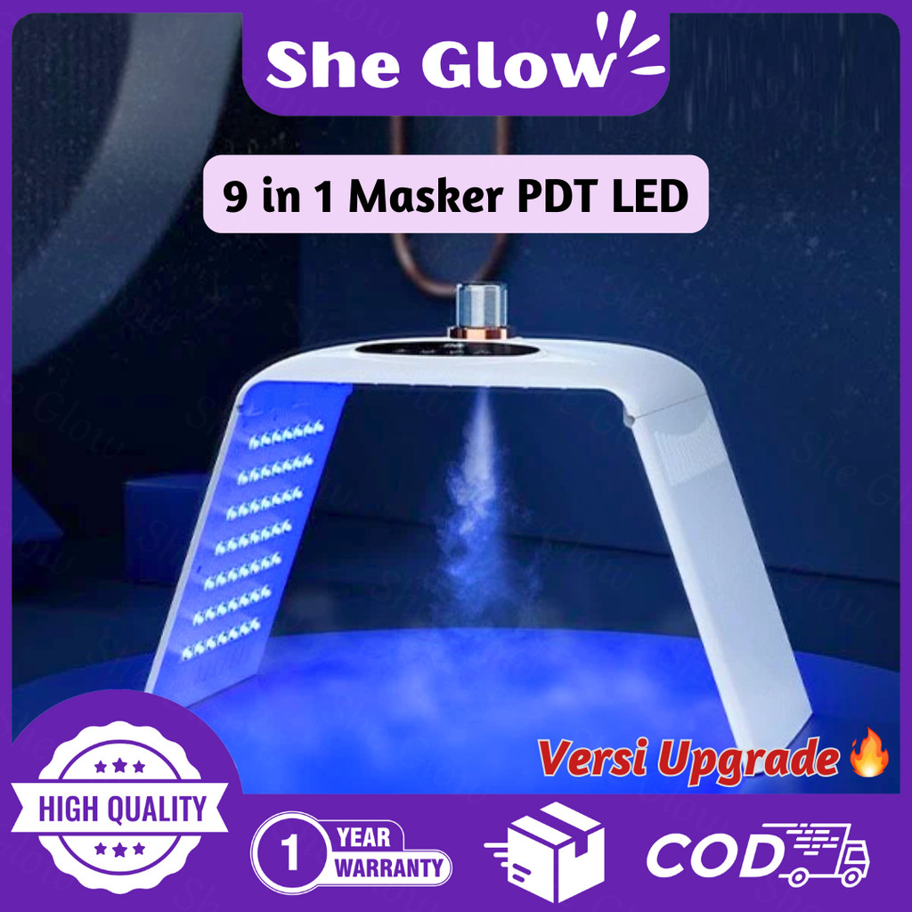 Jual She Glow (GARANSI 1 TAHUN) 9IN1 PDT LED Masker Nano Alat Facial ...