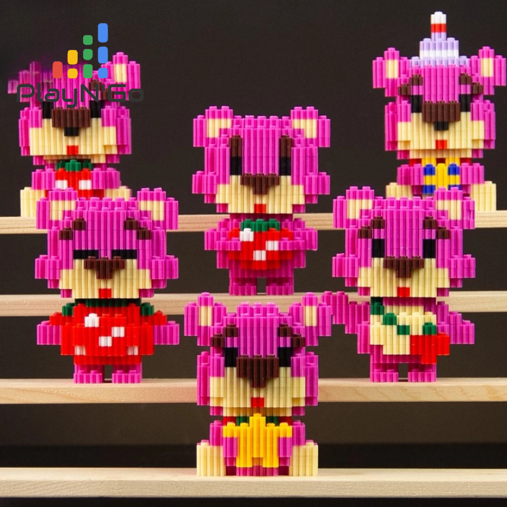 Jual Original Nano Blocks Lotso Bear Small bricks 3D Model, Brick ...