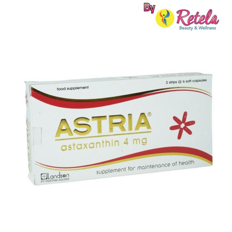 Jual ASTRIA ASTAXANTHIN 4MG PER BOX ISI 12 KAPSUL | Shopee Indonesia