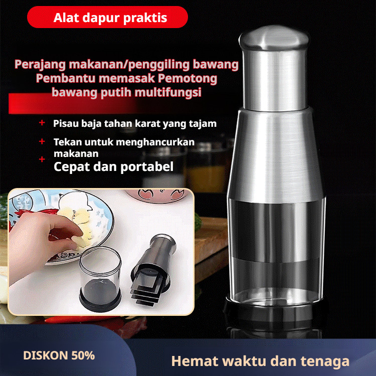 Jual Home Garlic Cutter Stainless Steel Garlic Pounder Vegetable Cutter ...