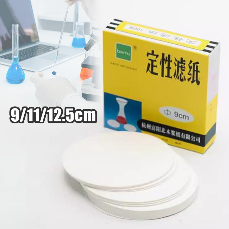 Jual 9/11/12.5cm Kertas Filter Papers Circles Semi Mikron - Isi 100 ...