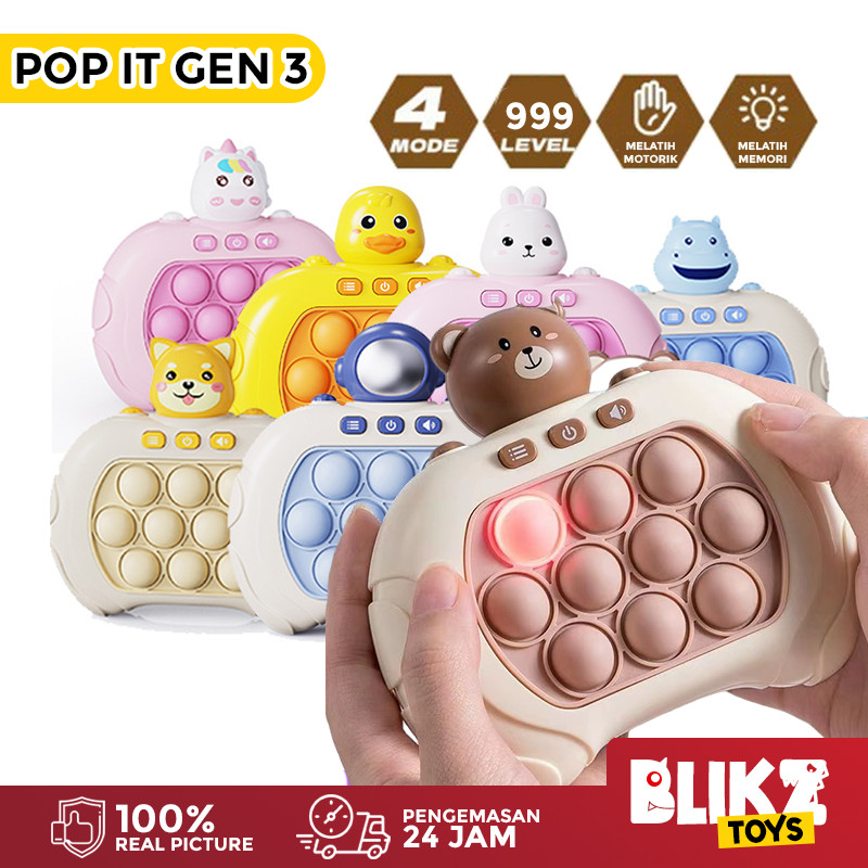 Jual BLIKZ POP IT Elektronik Level 999 Sanrio Mainan Anak Fast Push Pop ...