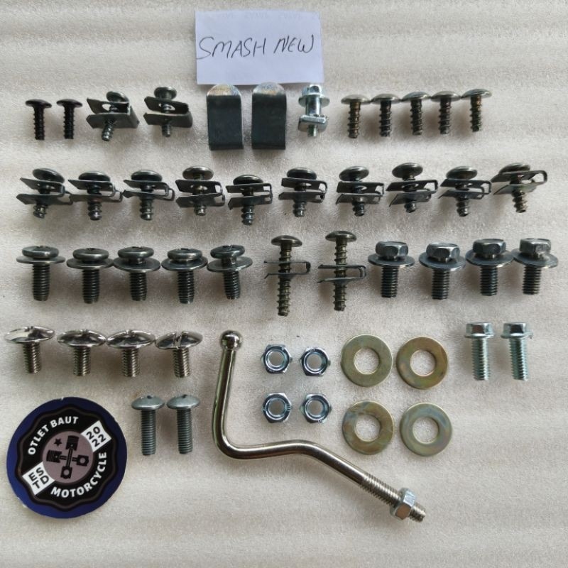 Jual Baut Scrup Smash New Fullbody Baut Motor Lengkap | Shopee Indonesia