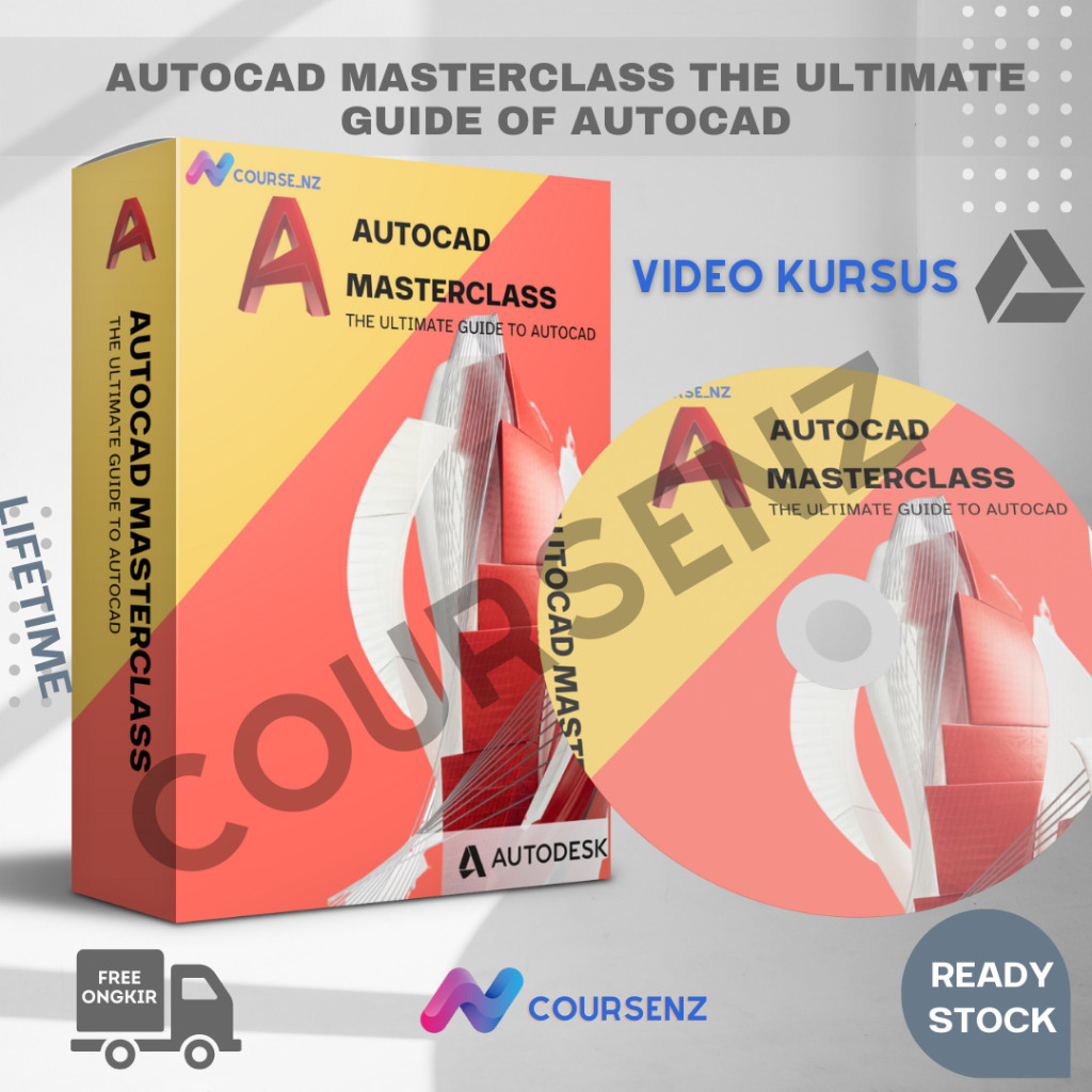 Jual Autodesk AutoCAD Masterclass The Ultimate Guide to AutoCAD (Video Kursus) (Video Tutorial ...