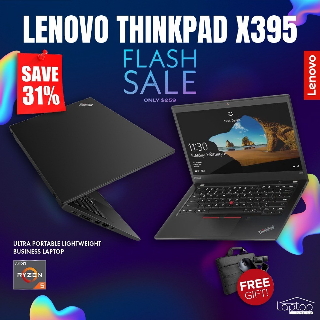 Jual Lenovo ThinkPad X395 – Ultra-Portable Business Laptop | Shopee ...