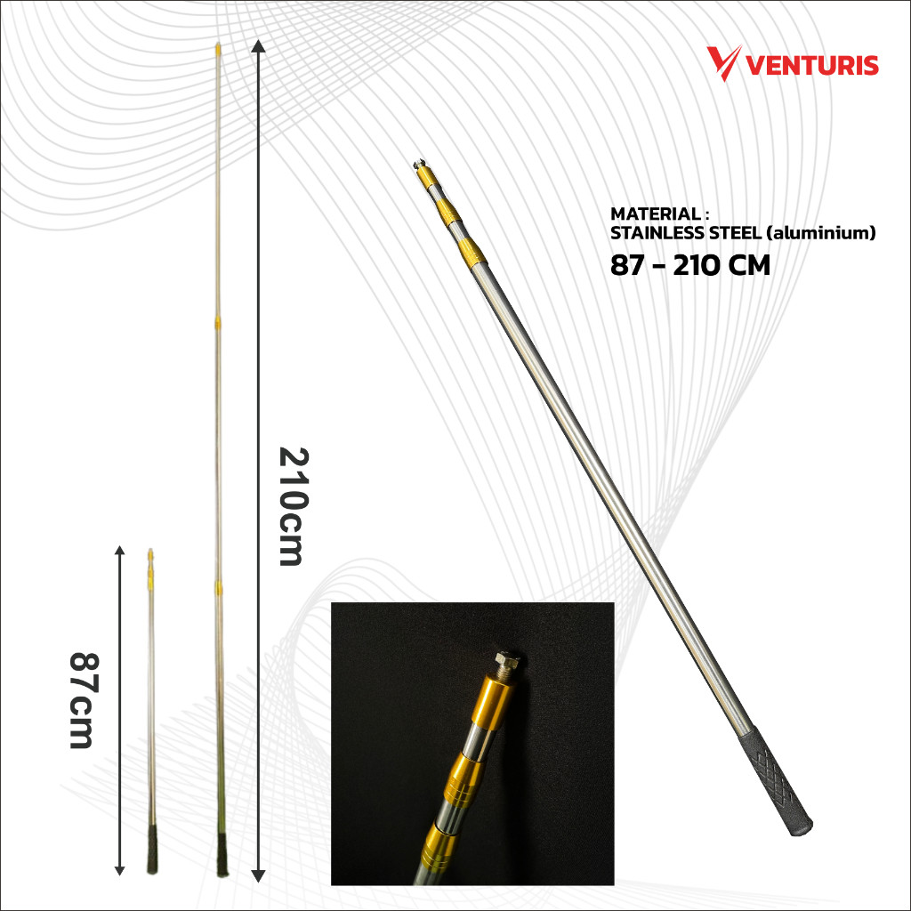 Jual Tiang Flysheet Teleskopik Stainless Steel Venturis Trap Pole ...