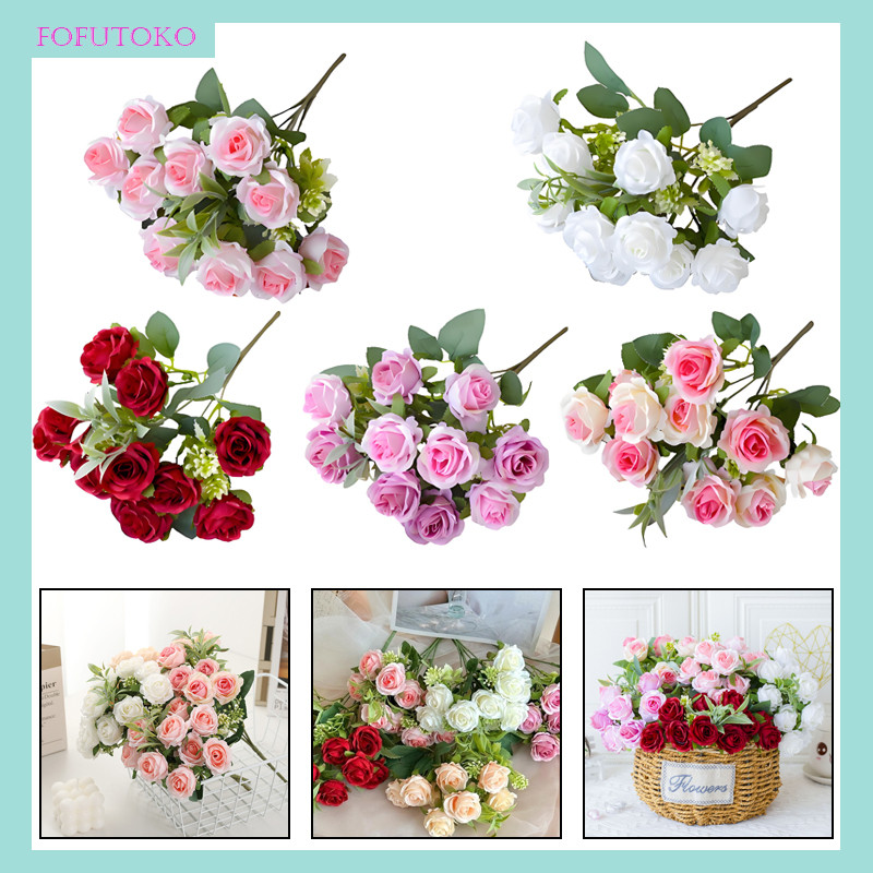 Jual Mawar Artifisial Dekorasi Tanaman / Artificial Bunga Mawar / Hias ...